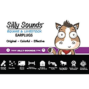 Silly Sounds Horse Earplugs (Black) 4pk