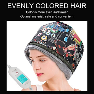 Hair Treatment Steam Deep Conditioning Heat Electric Heat and Thermal Spa Hair Styling Steamer Hat Electric Hair Thermal Deep Conditioning Hair Scalp Treatment