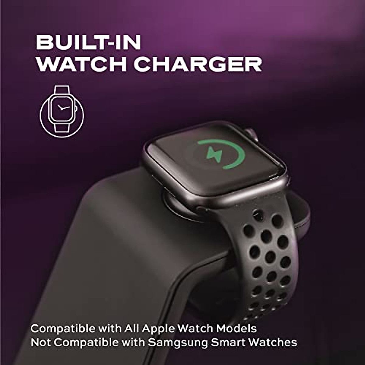 Statik 3 in 1 Wireless Charger Wireless Charging Station Compatible with iPhone iWatch AirPods 10W Fast Charging Qi Wireless Charger for Samsung Phone