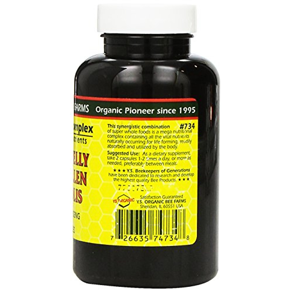 YS Organic Farms: Royal Jelly Bee Pollen Propolis w/Ginseng 90 ct