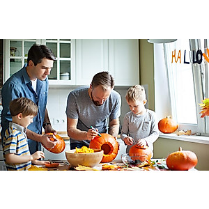 LINHONGFU Halloween Pumpkin Carving Kit, 13 Piece Stainless Steel Pumpkin Carving Tools for Adults & Kids, Professional Sculpting Tools with Handbag Carve Jack-O-Lanterns Halloween Decorations