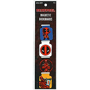 Ata-Boy Deadpool Bookmark, Marvel Magnetic Bookmarks (4 Set) Deadpool Assort Gifts & Merchandise…