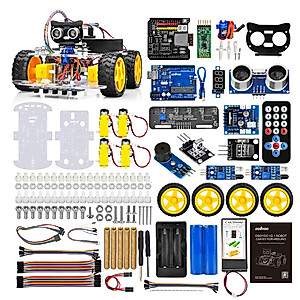 OSOYOO V2.1 Smart IOT Robot Car Kit for Arduino - Early STEM Education for Beginner Teenage and Kid – Learn Circuit, Sensor - Get Hands-on Experience on Programming, Electronics Assembling, Robotics