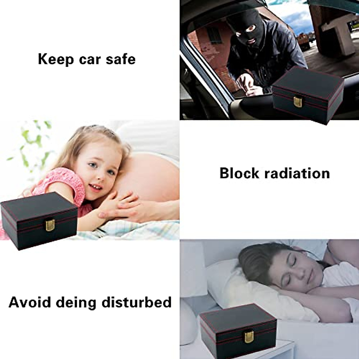 JXE JXO Faraday Box, Faraday Key Fob Protector, Faraday Cage, RFID Key Fob Protector, Key Fob Signal Blocker Box, Faraday Box for Key Fob(MiniPu)