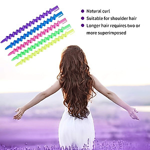 40 Pieces Spiral Hair Perm Rod Spiral Rod Plastic Long Barber Hairdressing Styling Curling Perm Rod Hair Rollers Salon Tools for Women Girls (6.10 x 0.24 Inch)