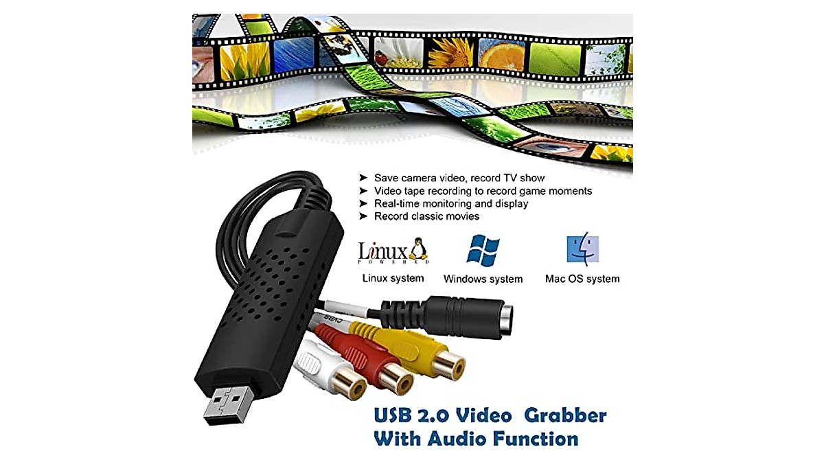 VIXLW USB Video Capture Card - Convert VHS & Mini DV to 720p HD