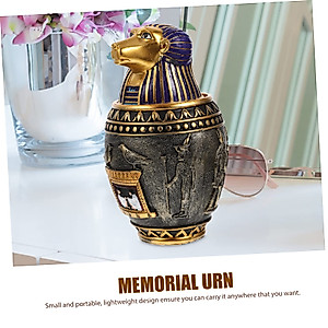3pcs Egyptian Urn Pet Ash Storage Bottle Pet Commemorative Casket Pet Cremation Urn Bone Ash Container Urn for Cat Ashes Animals Ash Bottle Dog Ash Bottle Pet Cinerary Holder