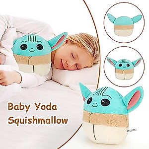 7 inch Baby yoda squishmallow,Baby yoda Plush Toys,Baby yoda Gifts,grogu Stuffed Animal Cute Baby Pillow,Soft Mandalorian Doll for Child's Company