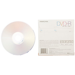 Memorex 4.7GB 16X DVD-R 10 Pack (32020033364)