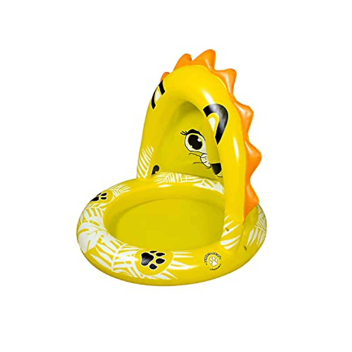 Poolmaster Inflatable Swimming Pool Kiddie Pool with Sun Shade, Baby Lion