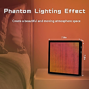 Neonawall LED Pixel Display, Pixel Art with 32 x 32 LED Panel Display APP Control Custom Text Pattern Animation for Gaming Room Decor, Digital Clock, Christmas Gifts