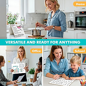 Scribbledo Small White Board Dry Erase Mini Whiteboard 9x12 Inch Small Dry Erase Board Marker Board Dry Erase Lapboards Handheld Personal White Boards for Students Small Whiteboard Office Kitchen