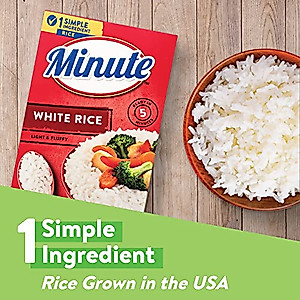 Minute White Rice, Instant White Rice for Quick Dinner Meals, 72-Ounce Box