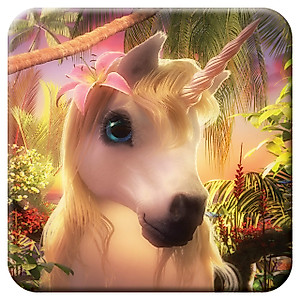 3D LiveLife Cork Coaster - Cute Uni from Deluxebase. Lenticular 3D Unicorn Coaster. Non-Slip Table Coasters Featuring Original Artwork by David Penfound. Ideal for Home Decor.