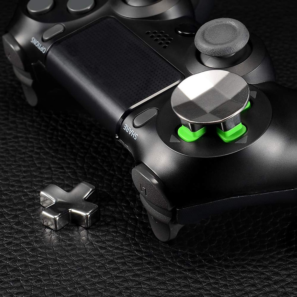 eXtremeRate Magnetic Metal Buttons for PS4 Controller, Adjustable Dpads Replacement Parts for PS4 Slim Pro Controllers (3 in 1)