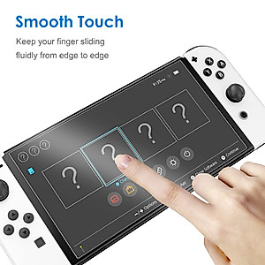 JETech Screen Protector Compatible with Nintendo Switch (OLED Model) 7-Inch 2021 Release, Tempered Glass Film, 2-Pack