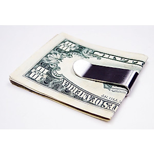 Tapp Collections Silver Stainless Steel Slim Money Clip #3 - Silver