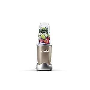 NutriBullet Pro - 13-Piece High-Speed Blender/Mixer System with Hardcover Recipe Book Included (900 Watts) Champagne, Standard
