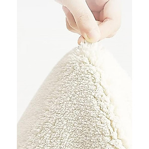 Boho Chic Sun Pattern Washable Faux Wool Area Rug 8x10 Beige Sunset Red Minimalist Modern Rug for Livingroom Bedroom Dining Office Indoor Kitchen Bath Floor Carpet