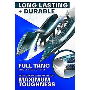 Dalstrong Chef Knife - 8 inch - Frost Fire Series Arctic Ocean - High-Chromium 10CR15MOV Stainless Steel Kitchen Knife - Sand Blasted Frosted - Ocean Teal Honeycomb Handle - Sheath - NSF Certified