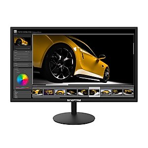 Sceptre E275W-1920 27" FHD 1080p 75Hz Monitor HDMI VGA Build-In Speakers, Metal Black
