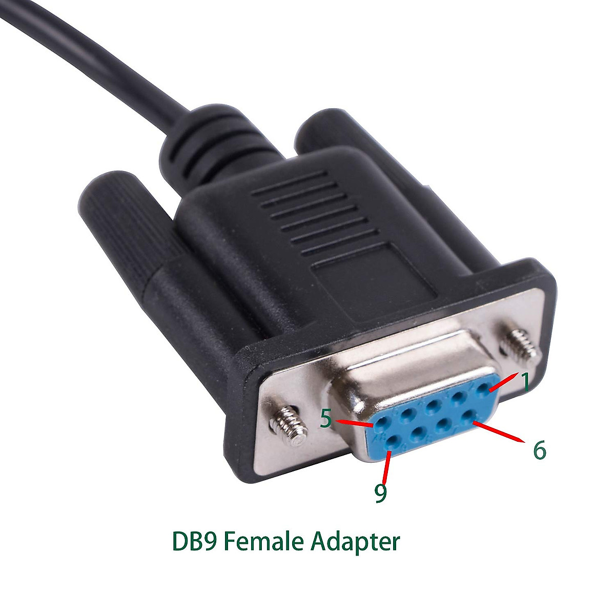 DB9 Serial RS232 to RJ12 6P6C Adapter Cable for APC PDU 940-0144A