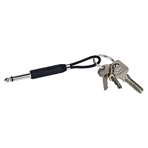 Lokynell Guitar Plug Keychain,4 Pcs for Marshall JCM800 Key Holder, for Fender Amp Jack Holder,for marshall Amp jack key holder (Black)