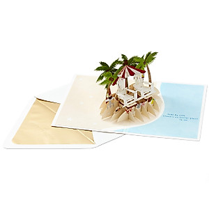 Hallmark Signature Paper Wonder Pop Up Anniversary Card (Beach)