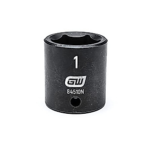 GEARWRENCH 19 Pc. 1/2" Drive 6 Pt. Standard Impact Socket Set, SAE - 84932N