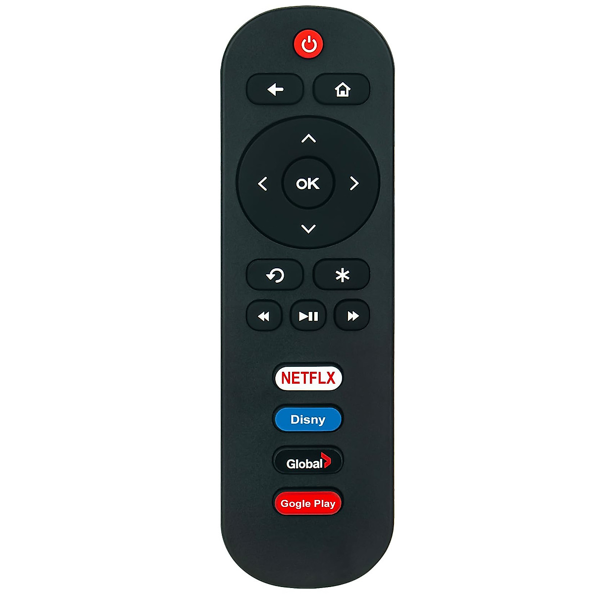 Replacement Remote fit for TCL Roku TV 55R615 75S535 32S325 75R615 75S423 49S425 65R615 32S327 75S533 65S533 65S423 65S421 55S535 65S535 43S425 55S421 55S423 40S321 40S325 65S531 75S531 55S425 43S421