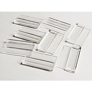 Board Game Clips, Crystal Clear 2mm Straight (8 Pack), Keep Your Boards Together!