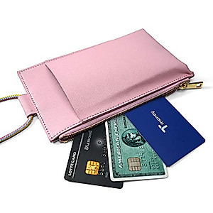 USEWA LILY BAG - Women's PU Leather WOC (Wallet of Clutch) for Cell Phone, Multi Card, Purse (Gray)