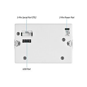 HXBER Thermal Printer, QR204 58mm Mini Embedded Receipt Thermal Printer TTL + USB Interface High Speed Printing 50-85mm/s