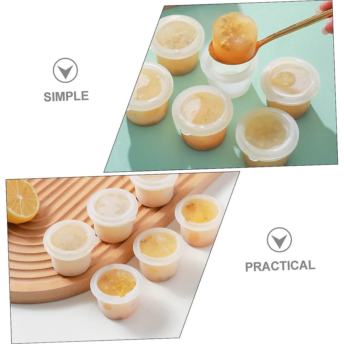 HEMOTON 3sets Ice Cube Trays for Cocktails Ice Cube Maker Tray Large Convenient Ice Cube Molds Freezer Ice Trays Reusable Ice Cube Moulds 6pcs*3