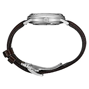 SEIKO Men's Brown Dial Leather Band Automatic Watch