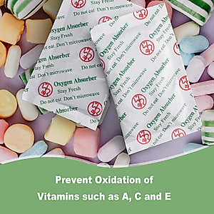 WVacFre 3000cc(30Packets) Oxygen Absorbers Packets for Food,Food Grade Oxygen Absorbers for Food Storage.