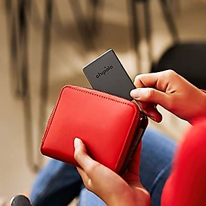 Chipolo Card Spot (2022) - Wallet Finder, Bluetooth Tracker for Wallet - Works with The Apple Find My app (iOS only) (Almost Black)