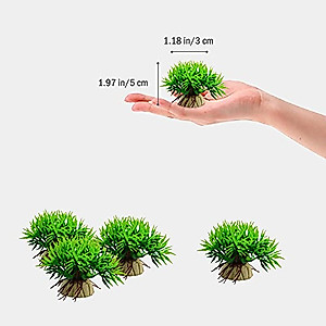 MiukingPet Artificial Aquatic Plants Fishtank Decorations Aquarium Decorations,Applicable to Office and Household Simulation Fish Tank Plants (Green)