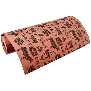 Oklahoma Joe's 8215237P04 Peach Butcher Paper 12-in x 100-ft roll & Disposable BBQ Gloves, 50-count
