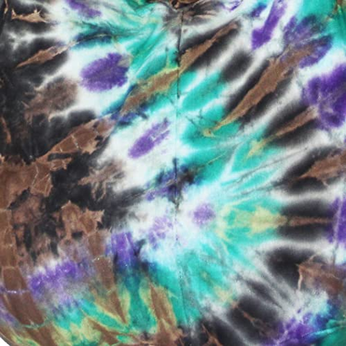 TIE DYE Bohemian Hipster Hobo Boho Hippie Crossbody Bag Purse White Tone 39" (W412)