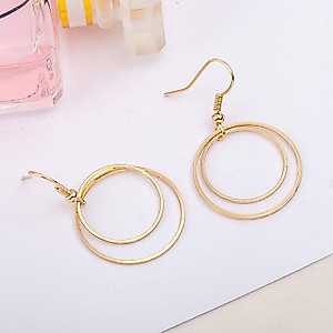 100Pcs Round Earring Beading Hoop Rings,5Sizes Earring Finding Open Bezels Linking Rings Beading Hoop Earrings Pendant for DIY Craft Jewelry Making,Earring Necklace,Crafts Supplies
