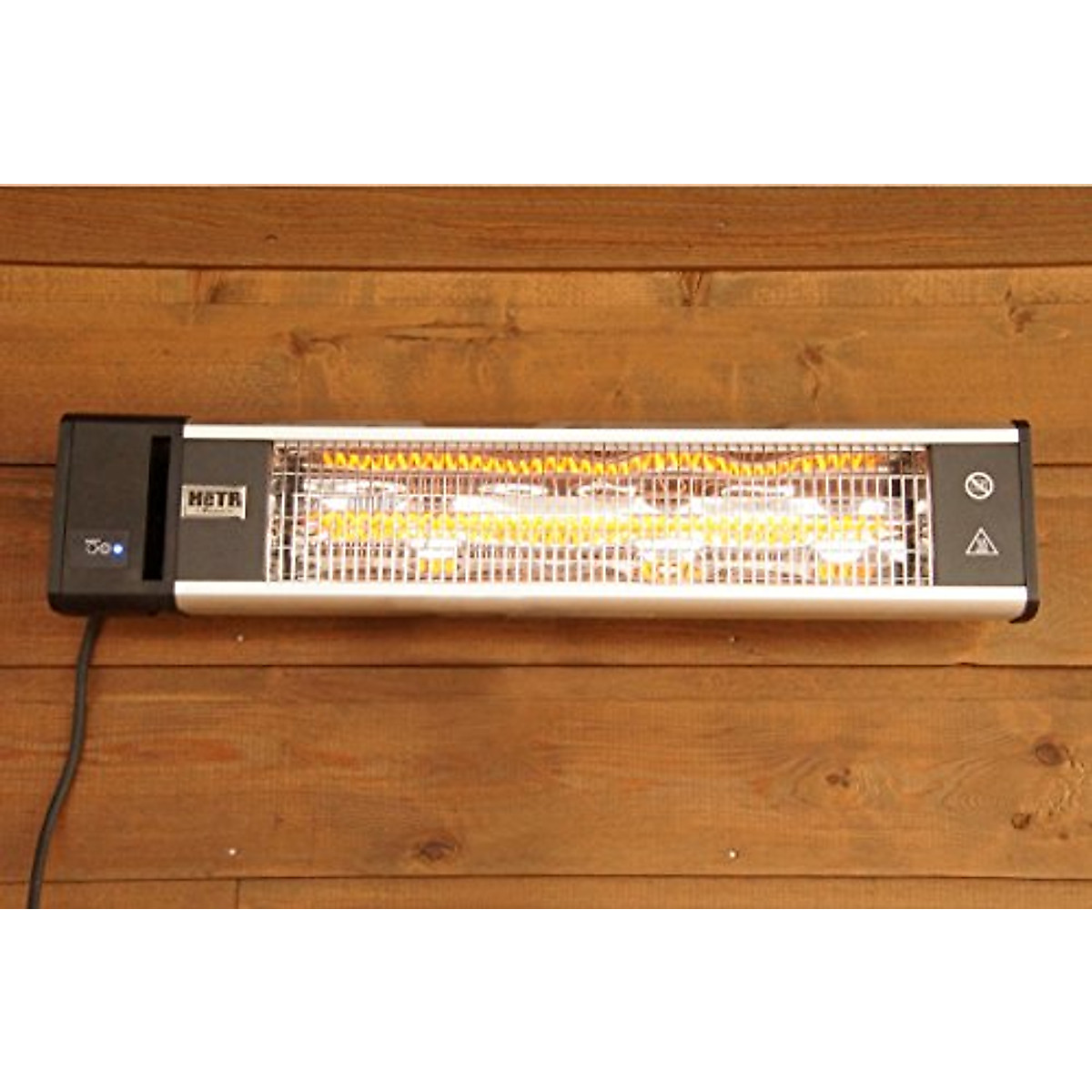HeTR Ceiling or Wall Mount Radiant Patio Heater, 1500W, Electric, Indoor/Outdoor