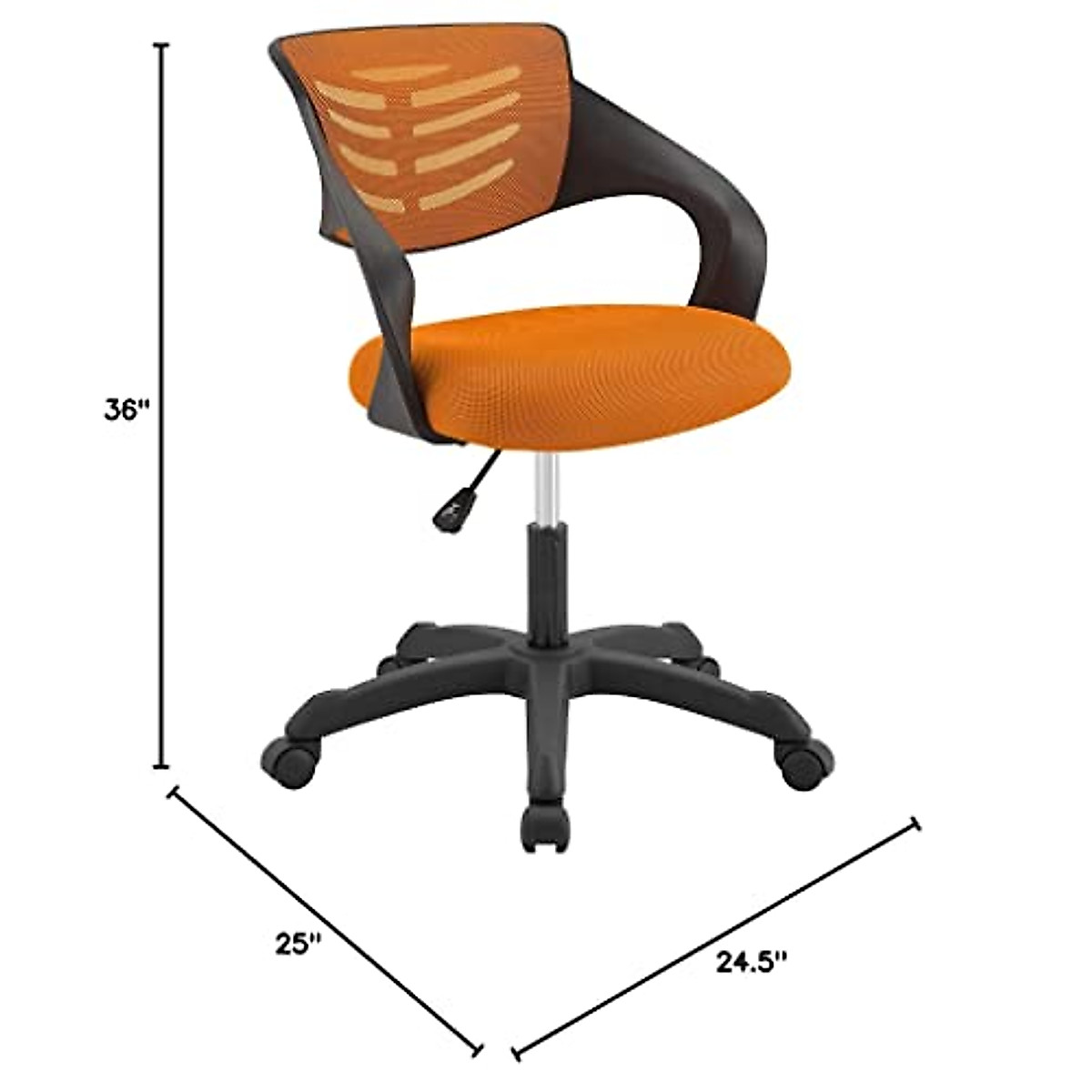Modway Thrive Office Chair, 0, Orange