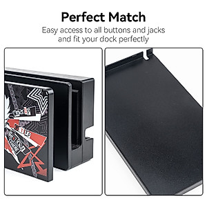 YOCORE Faceplate Skin Cover for Switch Charging Dock, Anti-Scratch Hard Slim Sleeve Pad for Switch Dock, DIY Replacement Housing Shell for Switch Dock-P5