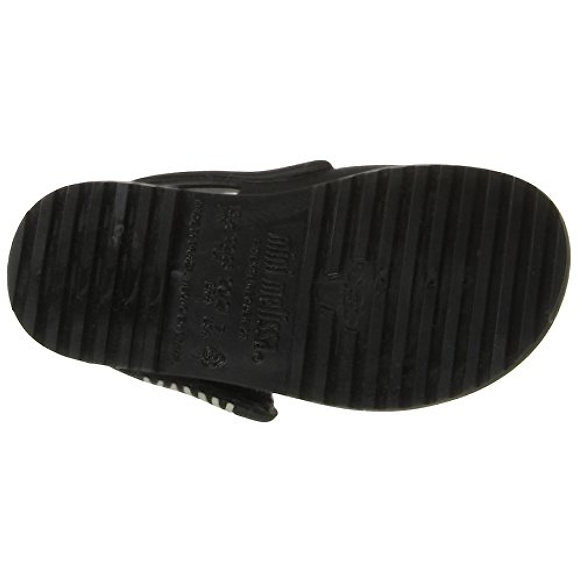 Mini Melissa Girl's Mini MIA + FABULA Mary Jane, Black, 7 M US Toddler