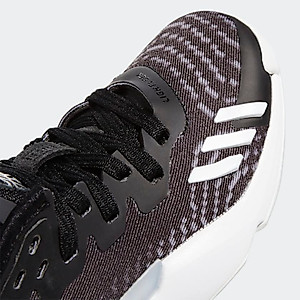 adidas D.O.N. Issue 4 Basketball Shoe, Core Black/White/Carbon, 2 US Unisex Little Kid