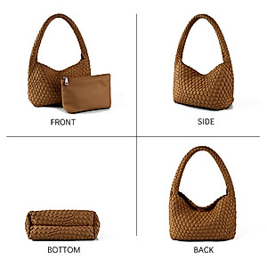 Tote Bag for Women Leather Compatible with Tote Bags with Zipper Crossbody Shoulder Designer Handbag for Office Travel