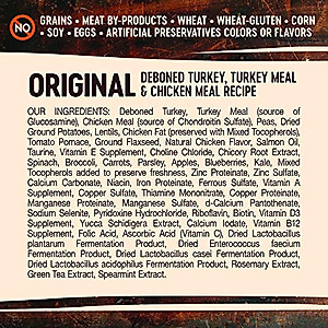 Wellness CORE Grain-Free High-Protein Dry Dog Food, Natural Ingredients, Made in USA with Real Meat, All Breeds, For Adult Dogs (Original Turkey & Chicken, 4-Pound Bag)