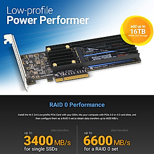 Sonnet M.2 2x4 Low-Profile PCIe Card
