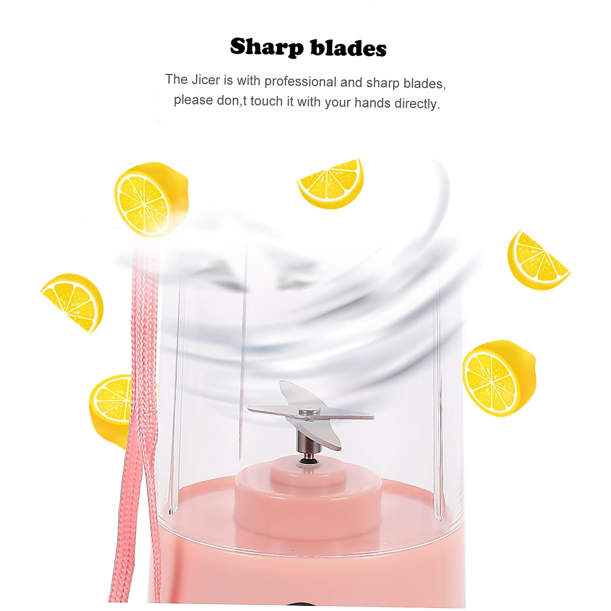 Holibanna 1 Set multifunctional juicer cup individual juicer cup blender shake mixer mini blender USB orange juicer maker travel Stainless steel portable machine